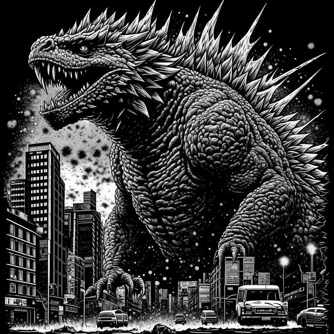 Badzilla 1, Slate Engraving, Laser File, Coaster Etching, American ...