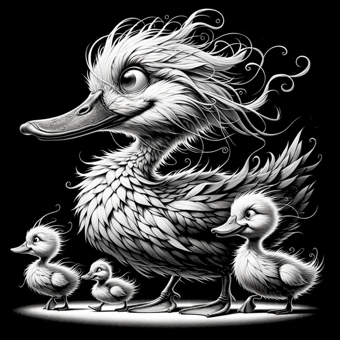 Duck Family, Slate Engraving, Laser File, Coaster Etching, American ...