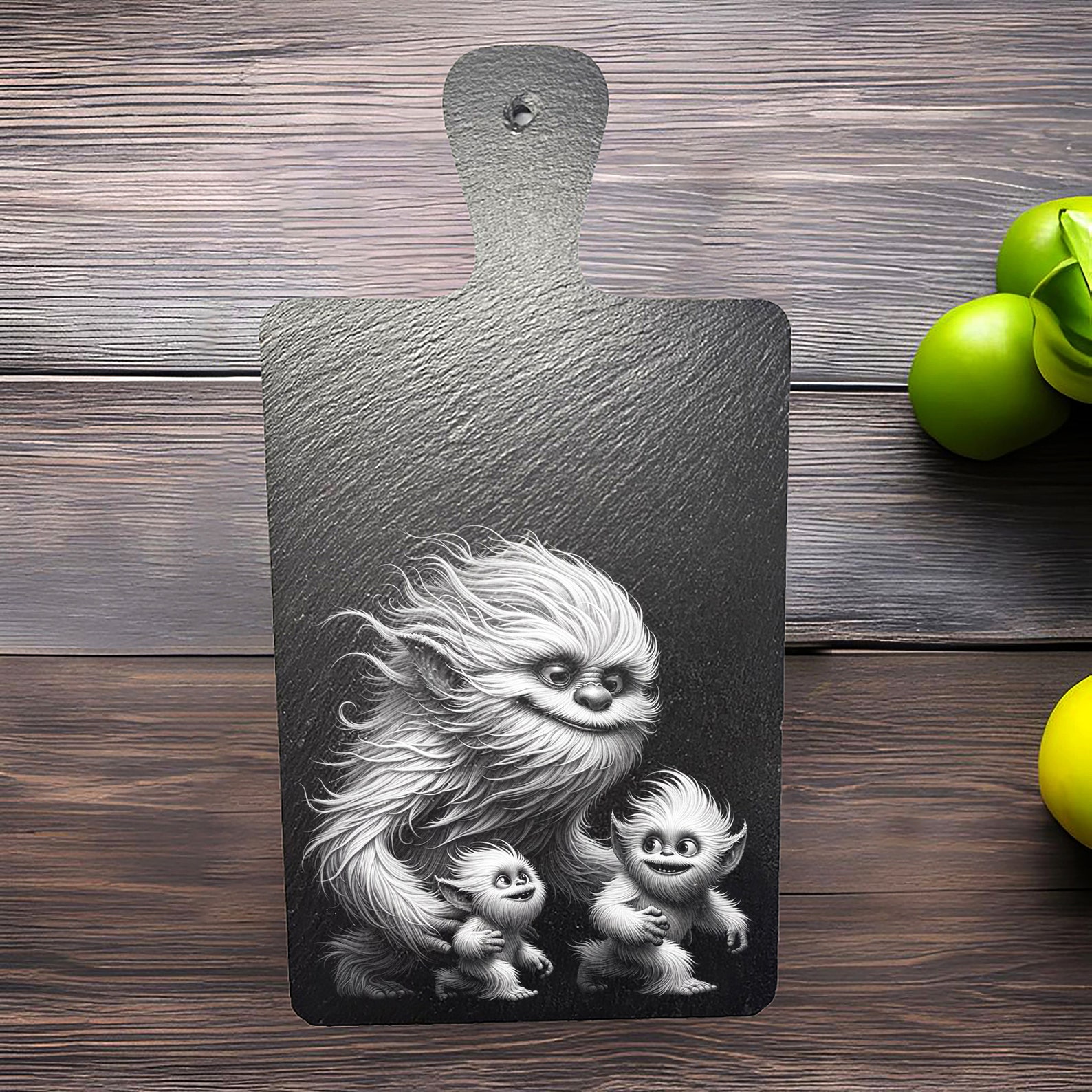 Yeti Family Slate Engraving Laser File (digital Download) - Etsy