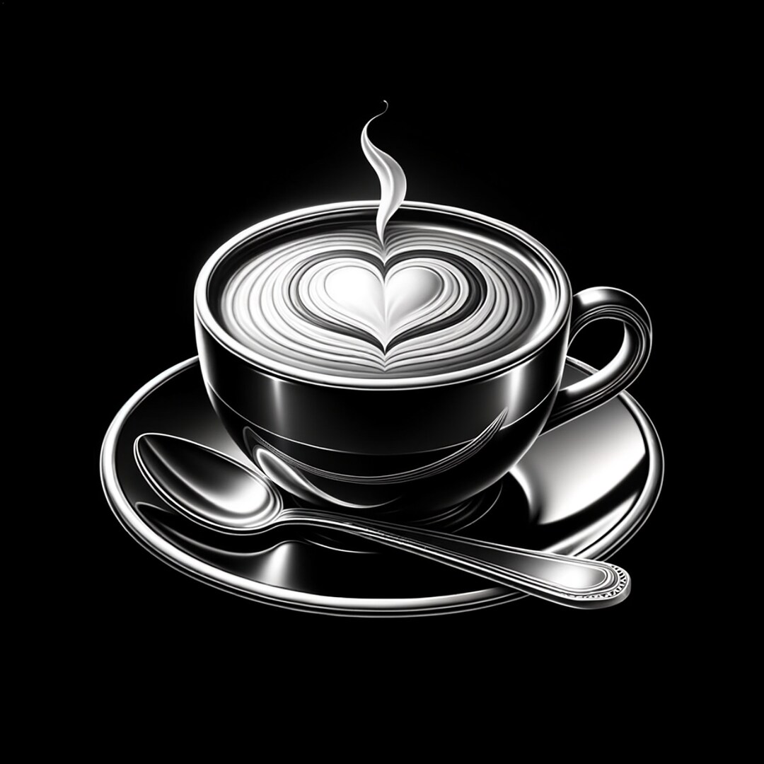 Coffee Cup 5, Slate Engraving Design, Laser File, Coaster Etching ...