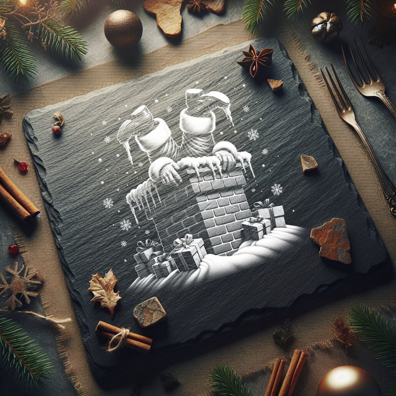 Santa Clause 30, Laser PNG, Slate Engraving, Laser File, Coaster ...