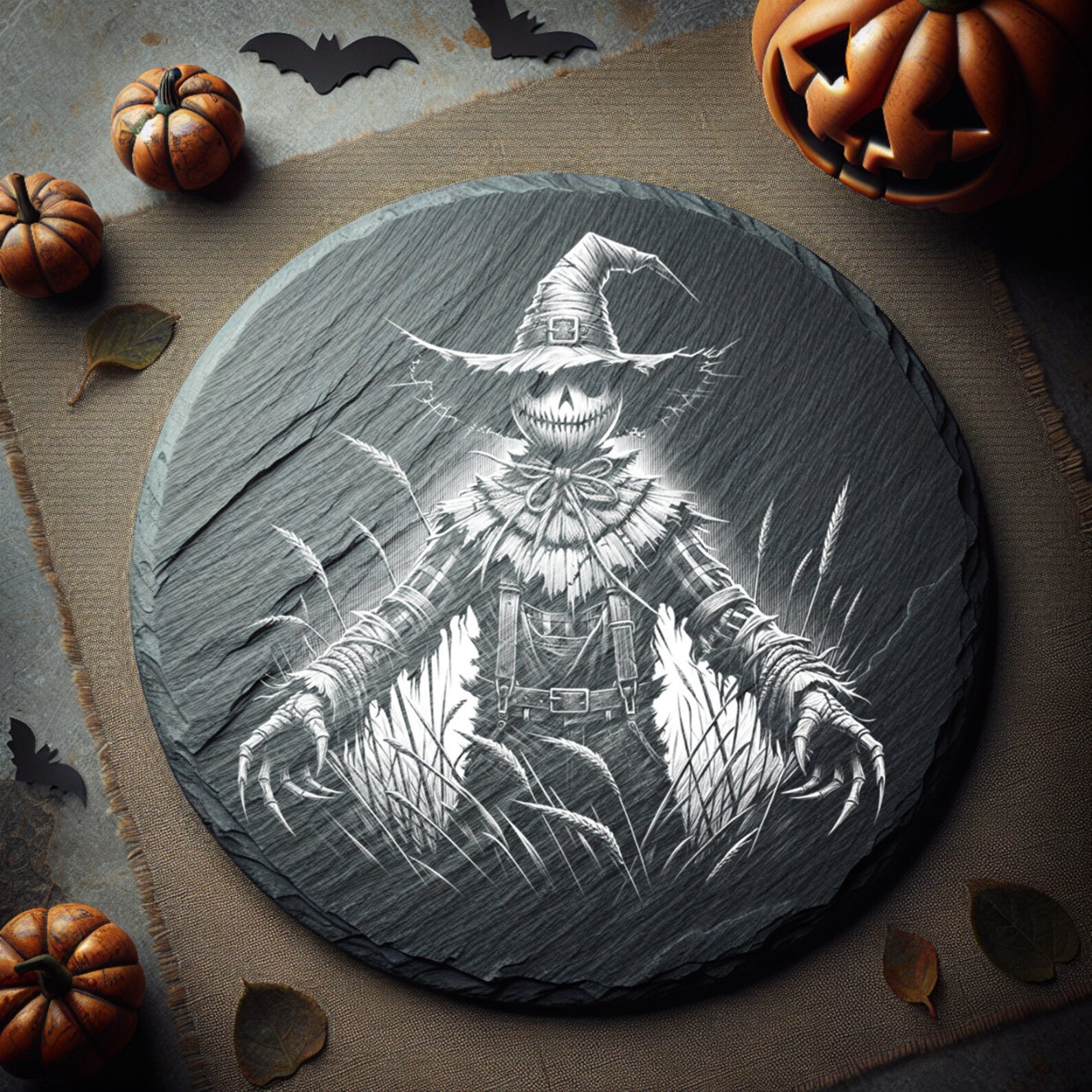 Scarecrow 2, Laser PNG, Slate Engraving, Laser File, Coaster Etching ...
