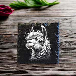 WF Lama ,slate Engraving, Laser Cut File, Coaster Etching, American ...