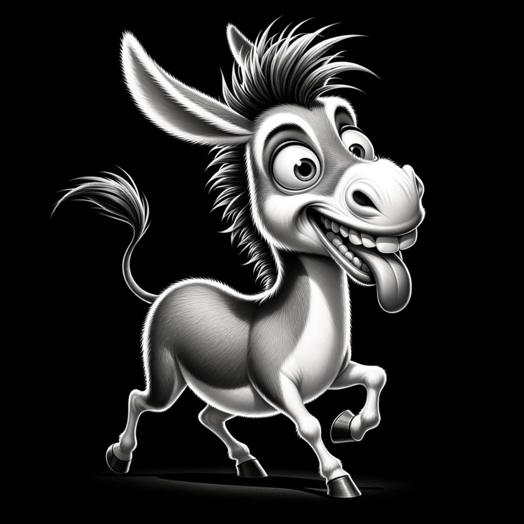 Donkey, Slate Engraving, Laser File, Coaster Etching, American ...