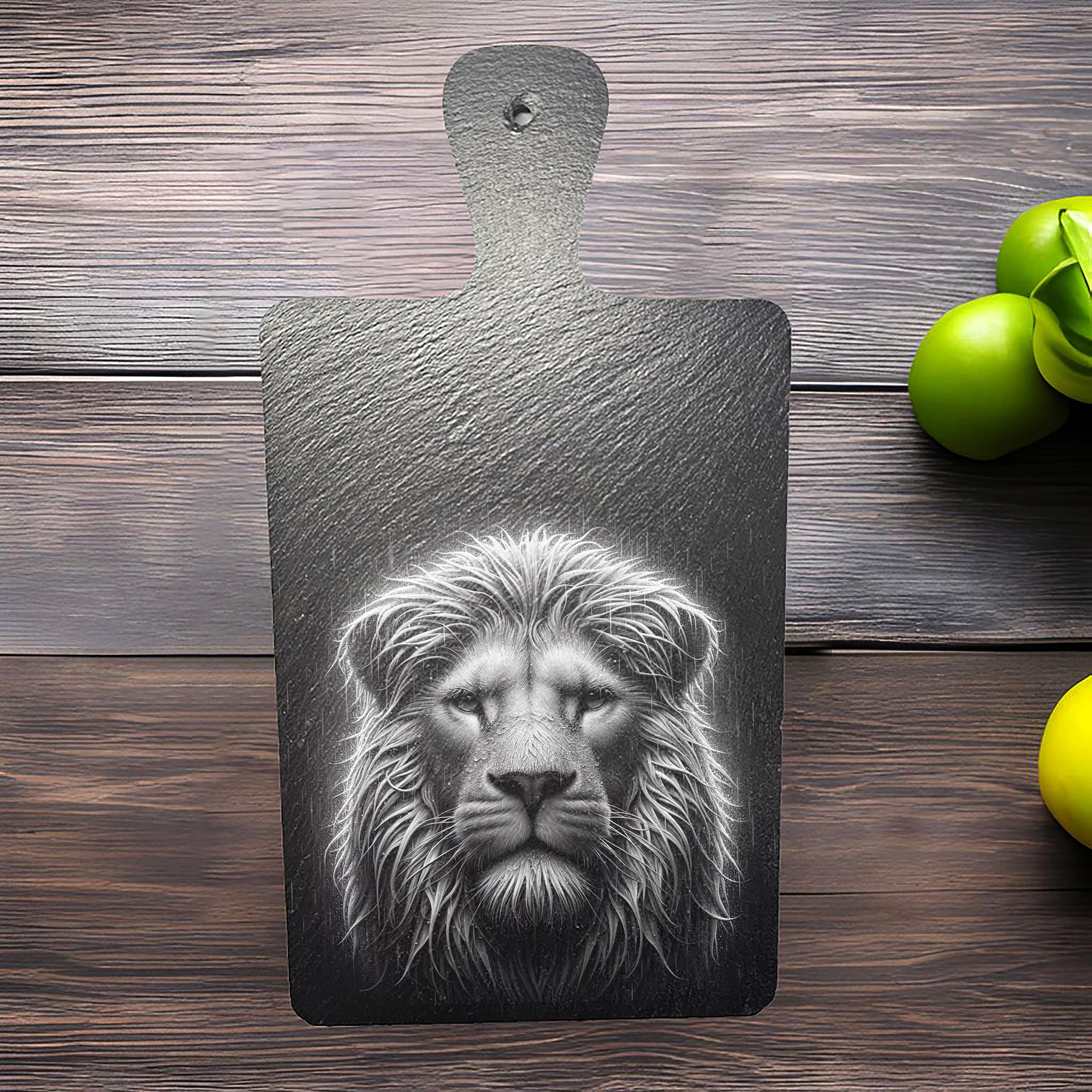 Lion in the Rain, Slate Engraving, Laser File, Coaster Etching ...
