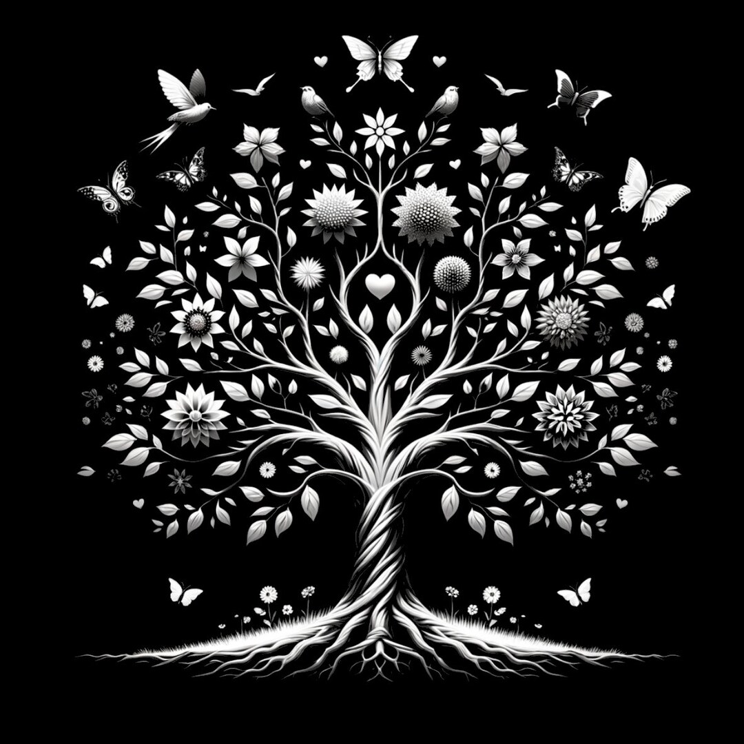 Tree of Life 6, Laser PNG, Slate Engraving, Laser File, Coaster Etching ...
