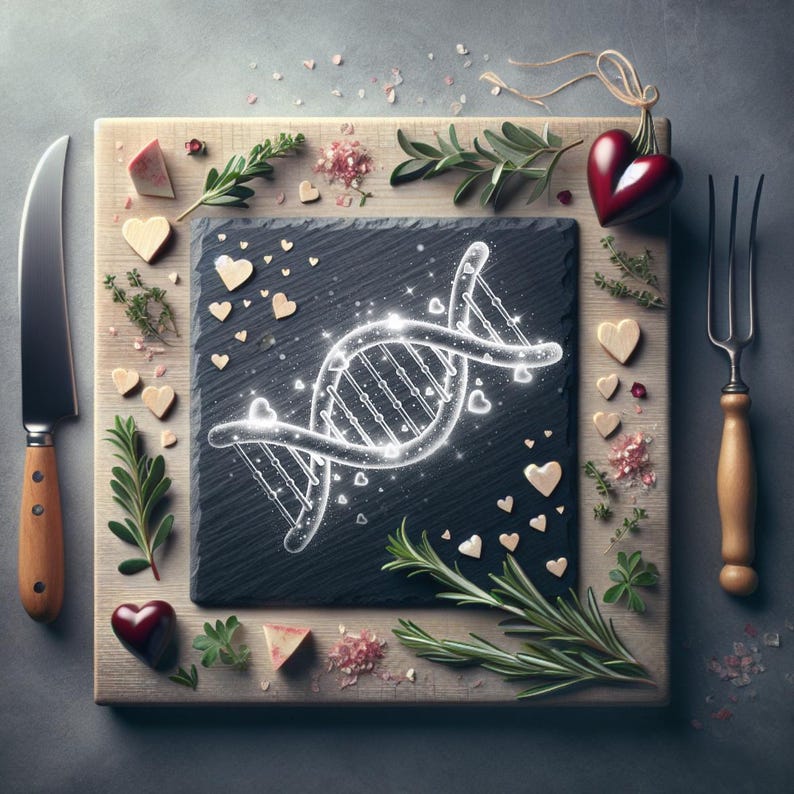 DNA Hearts Laser Engraving File, Slate Coaster Design (PNG) - Etsy
