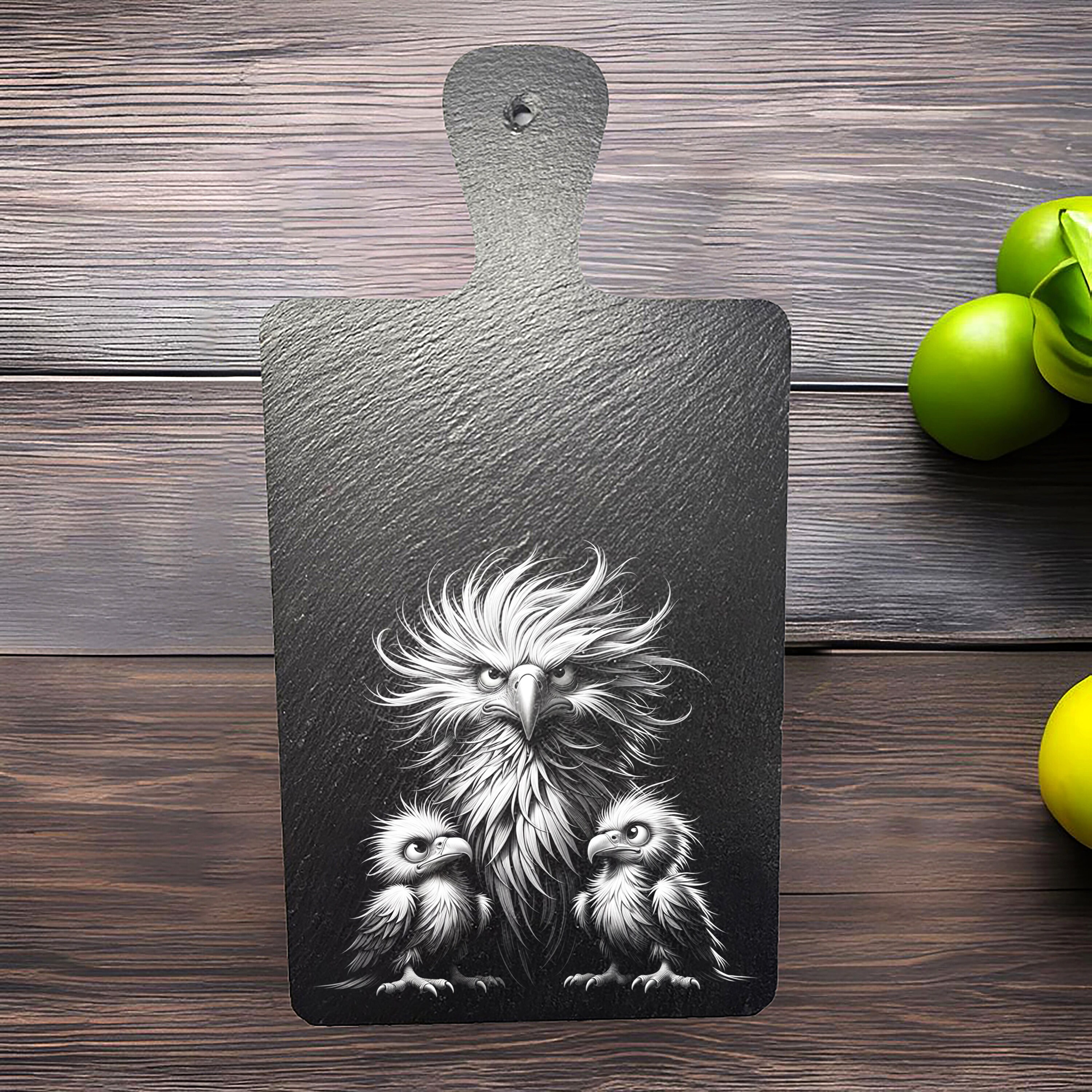 Bald Eagle Family, Slate Engraving, Laser File, Coaster Etching ...