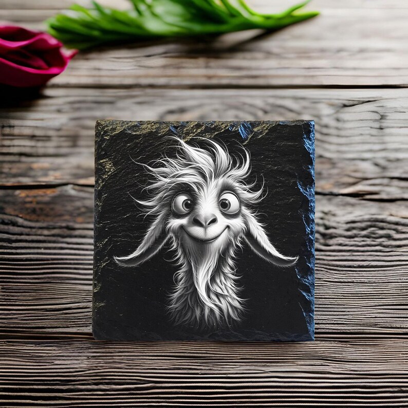 WF Goat, Slate Engraving, Laser File, Coaster Etching, American ...