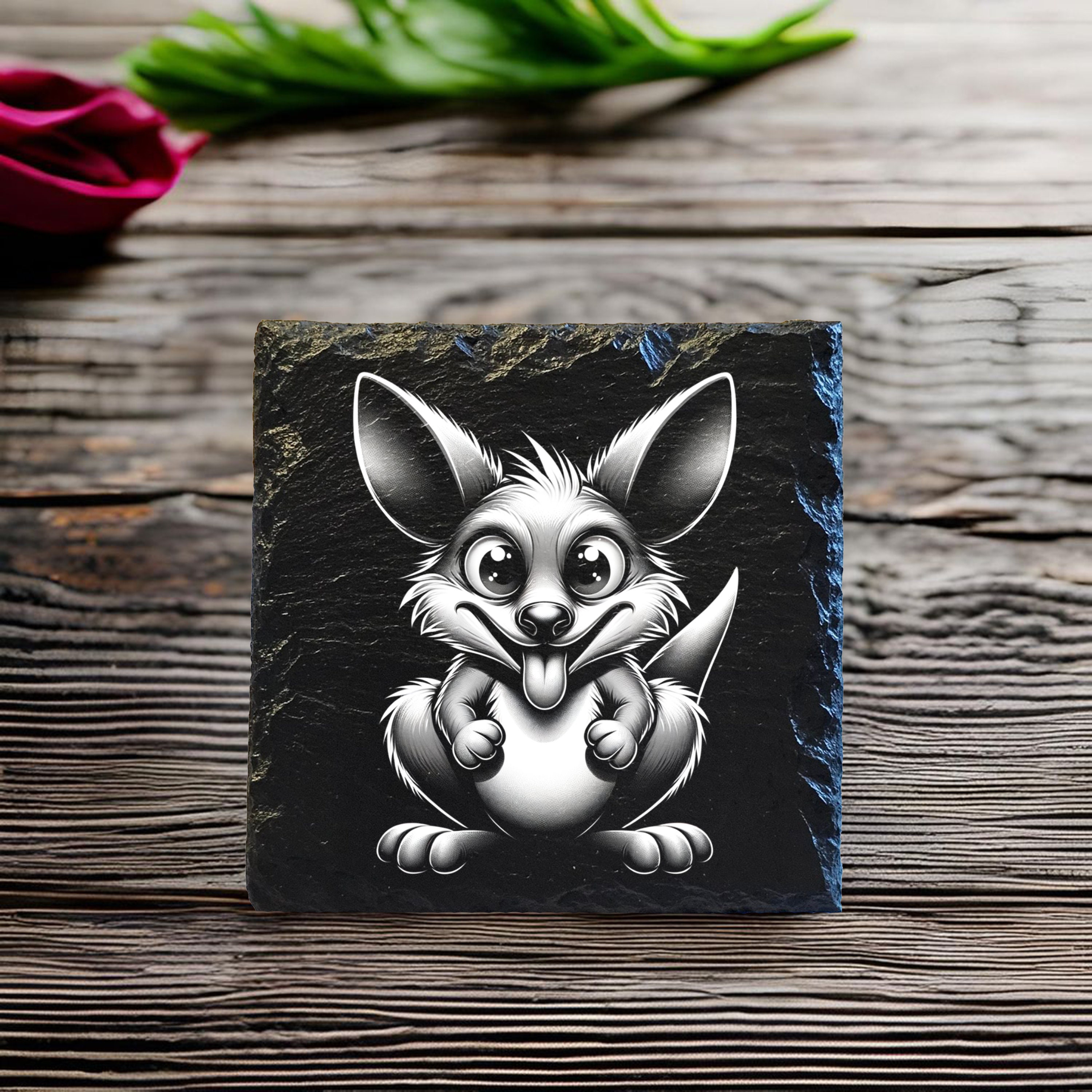 Kangaroo, Slate Engraving, Laser File, Coaster Etching, American ...