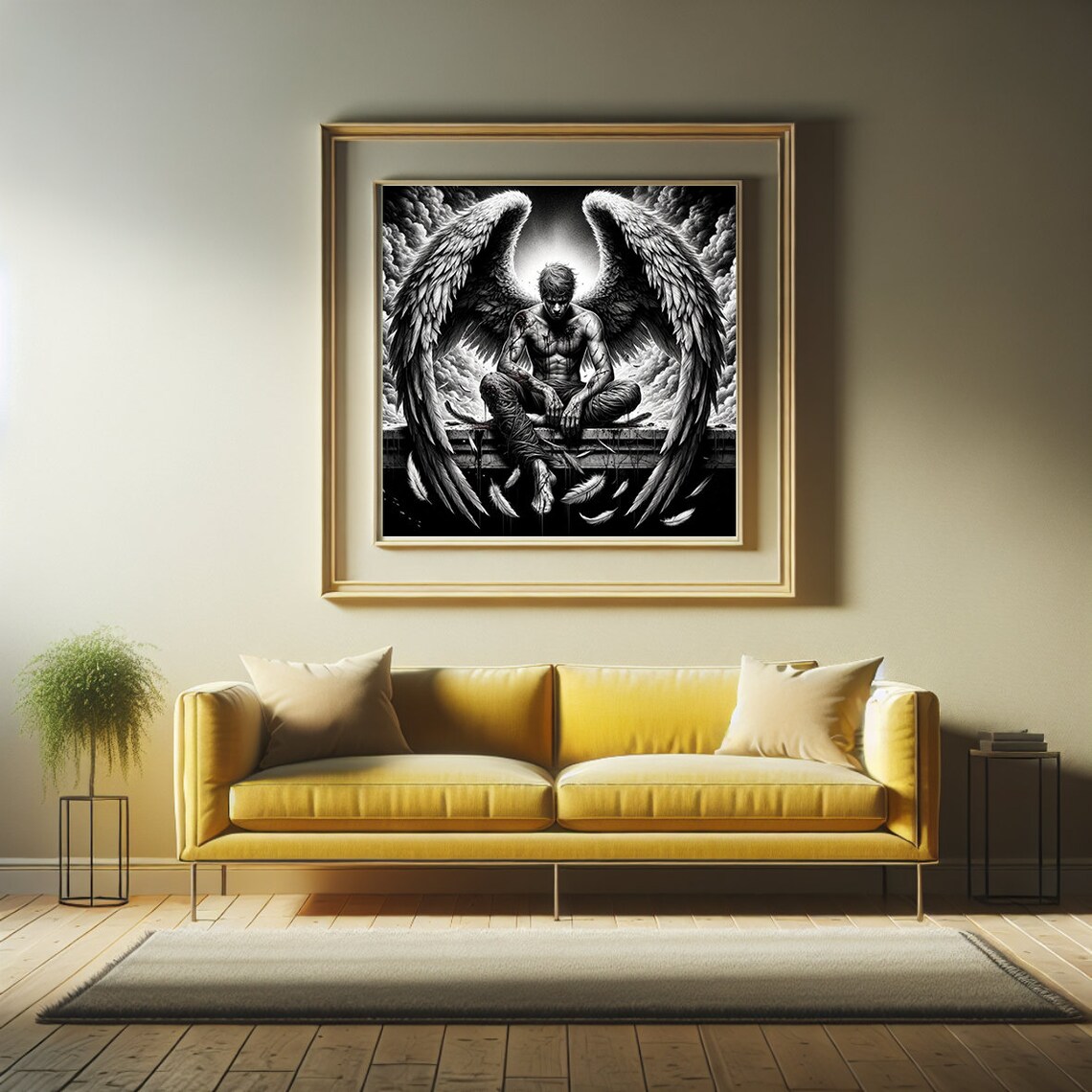 Fallen Angel 1, Slate Engraving, File,coaster Etching, American ...