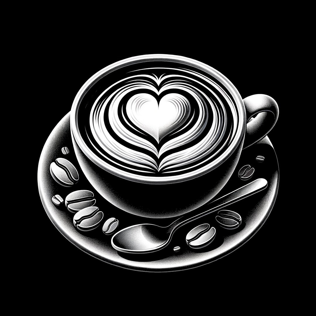 Coffee Cup 8, Slate Engraving Design, Laser File, Coaster Etching ...