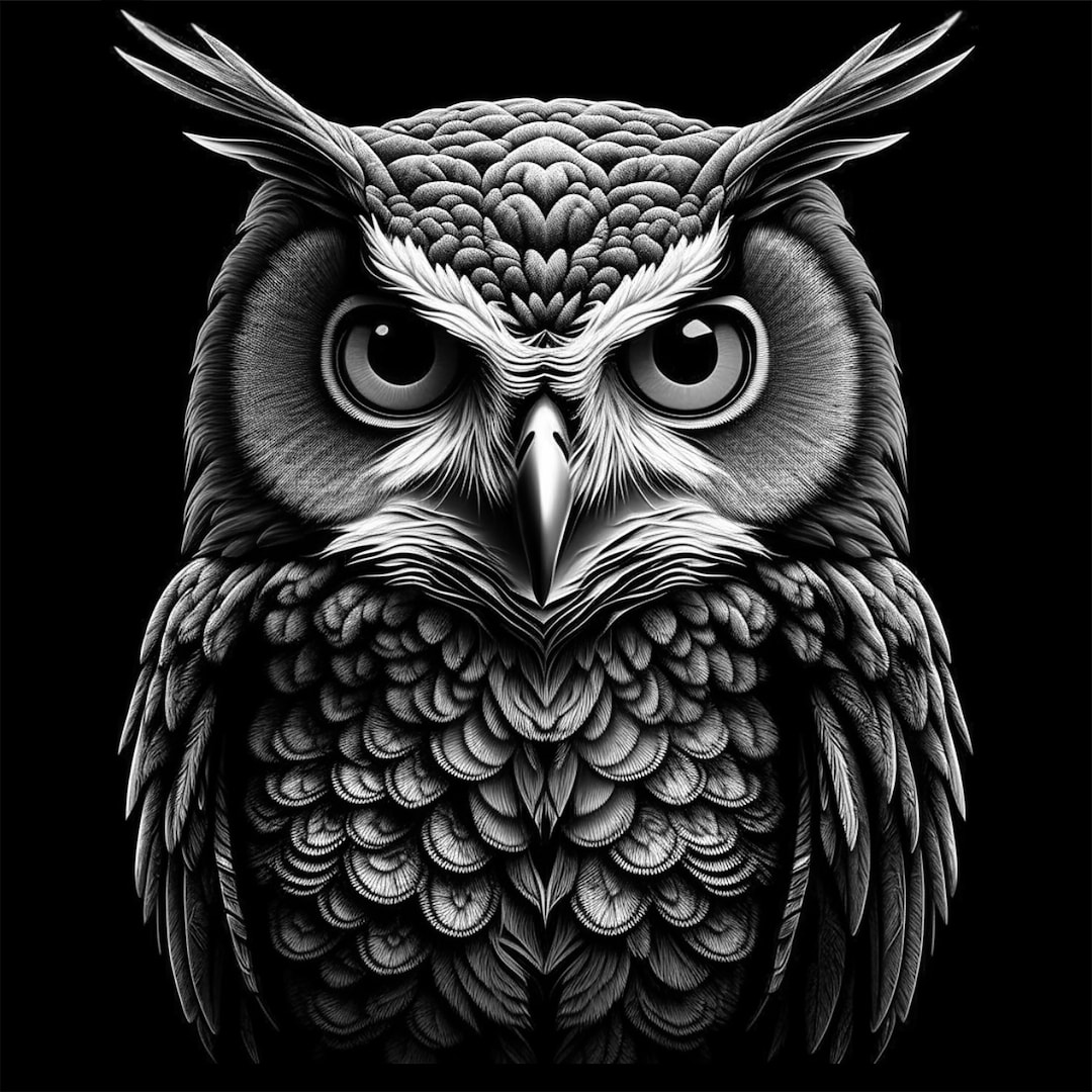 OWL, Laser PNG, Slate Engraving, Laser File, Coaster Etching, American ...