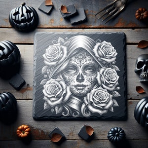 Bruja Witch 6, Laser PNG, Slate Engraving, Laser File, Coaster Etching ...