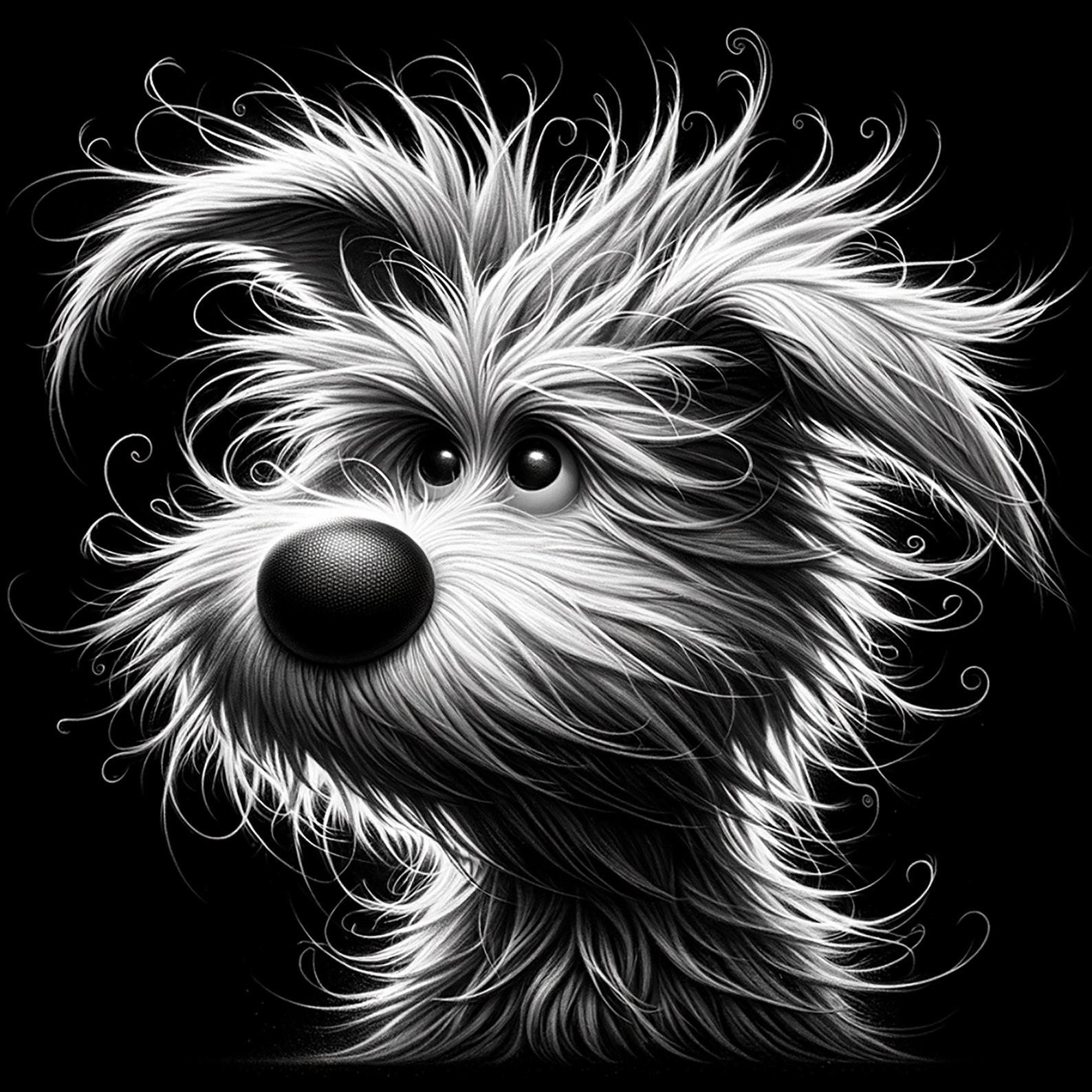 WF Scruffy Dog, Slate Engraving, Laser Cut File, Coaster Etching ...