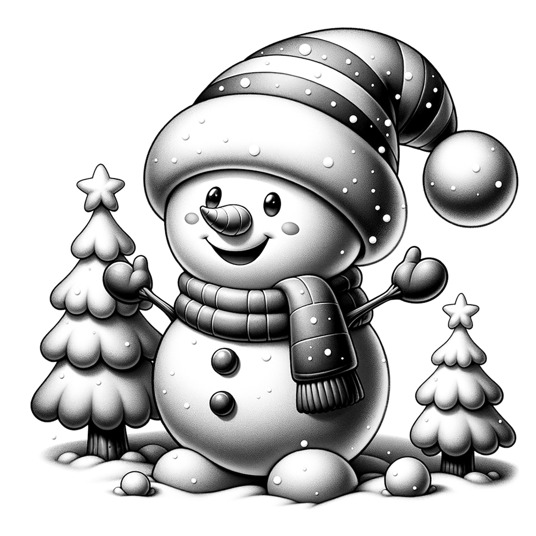 Snowman 10, Wood Engraving, Laser File, Coaster Etching, Lightburn ...