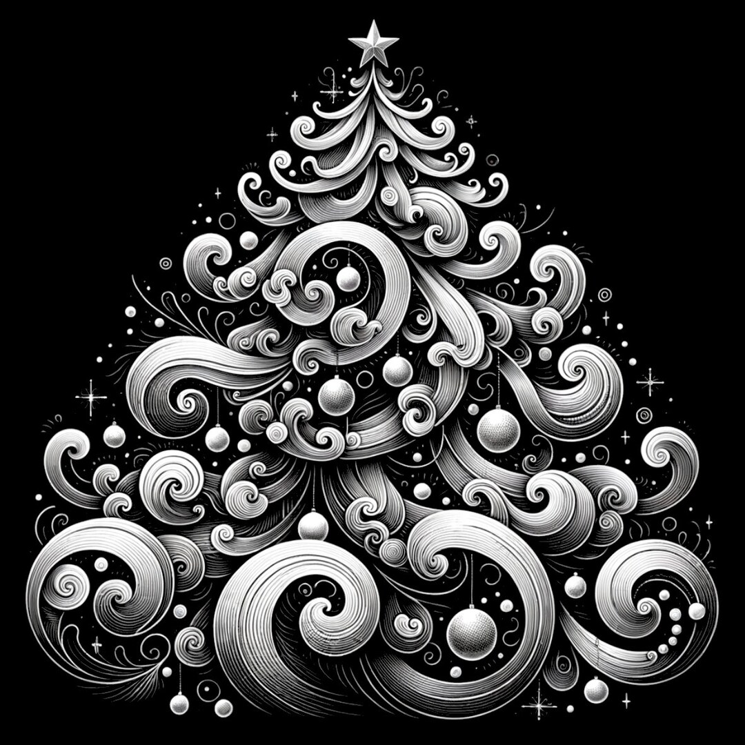 Christmas Tree 2, Laser PNG, Slate Engraving, Laser File, Coaster ...