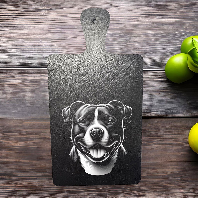 Staffordshire Bull Terrier, Slate Engraving Design, Laser, Coaster ...