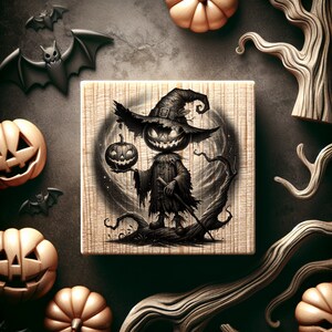 Pumpkin 2, Wood Engraving, Laser File, Coaster Etching, Lightburn, Glow ...