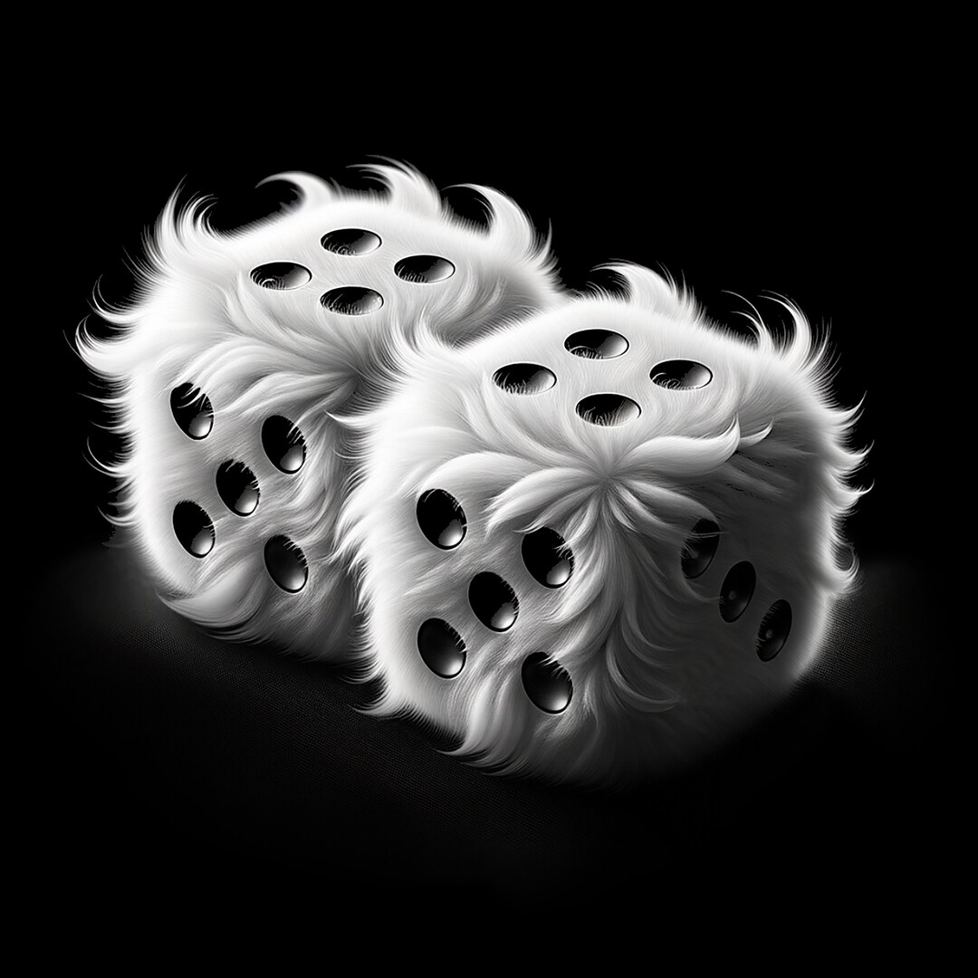 Fluffy Dice 1, Slate Engraving, Laser File, Coaster Etching, American ...
