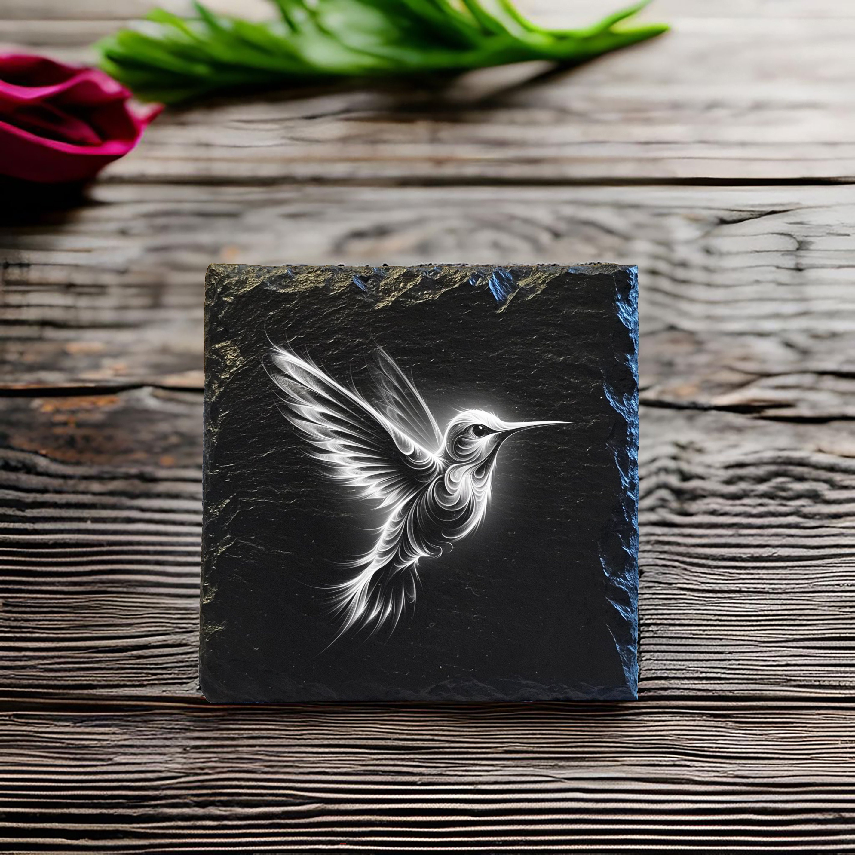 Celestial Humming Bird, Laser PNG, Slate Engraving, Laser File, Coaster ...