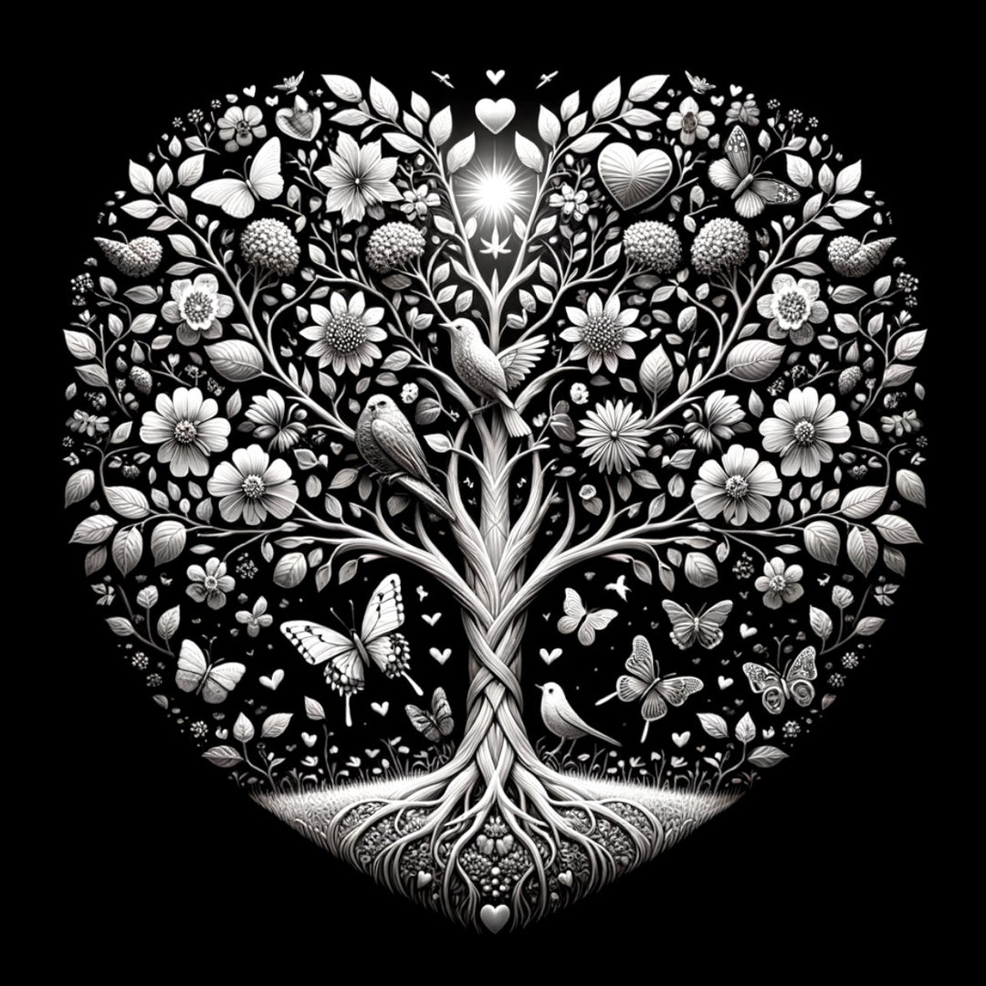 Tree of Life 2, Laser PNG, Slate Engraving, Laser File, Coaster Etching ...
