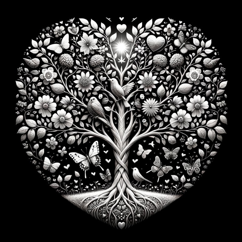 Tree of Life 2, Laser PNG, Slate Engraving, Laser File, Coaster Etching ...