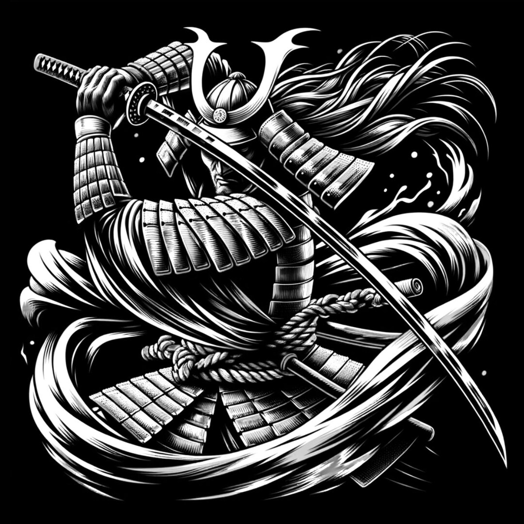 Samurai 4, Slate Engraving, Laser File, Coaster Etching, American ...