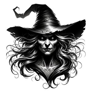 Wicked Witch 7, Wood Engraving, Laser File, Coaster Etching, Lightburn ...