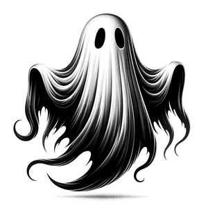 Ghost 2, Wood Engraving, Laser File, Coaster Etching, Lightburn, Glow ...