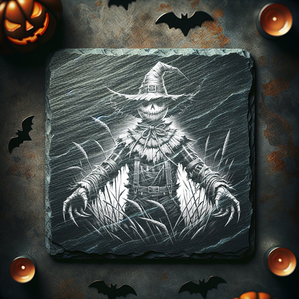 Scarecrow 2, Laser PNG, Slate Engraving, Laser File, Coaster Etching ...