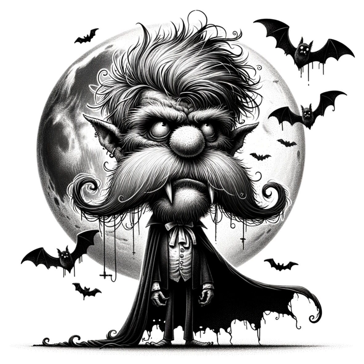 Vampire 1 Wood Engraving, Laser File, Coaster Etching, Lightburn, Glow ...