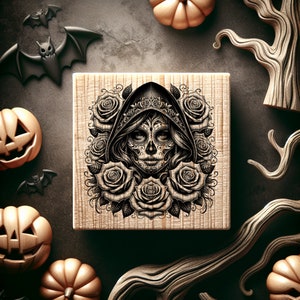 Bruja Witch 1, Wood Engraving, Laser File, Coaster Etching, Lightburn ...