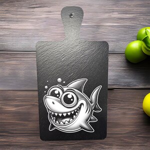 Crazy Shark, Slate Engraving, Laser File, Coaster Etching, American ...