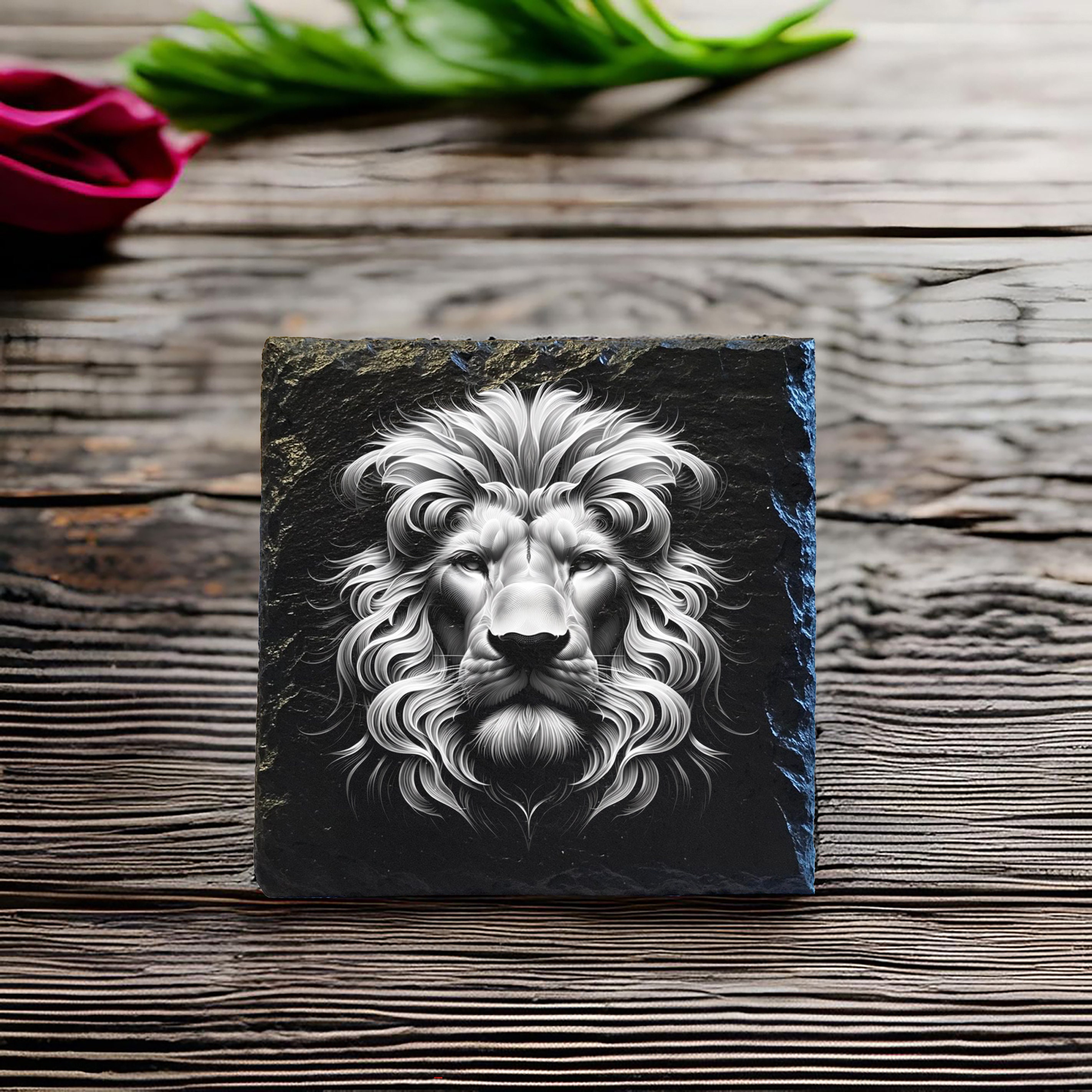 Celestial Lion, Slate Engraving Design, Laser File, Coaster Etching ...
