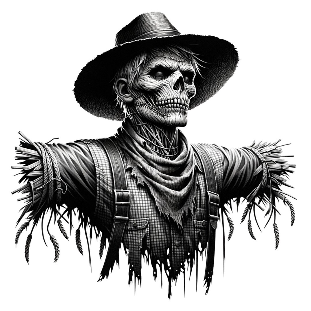 Evil Scarecrow 3, Wood Engraving, Laser File, Coaster Etching ...