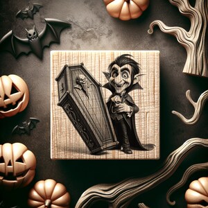 Vampire 4, Wood Engraving, Laser File, Coaster Etching, Lightburn, Glow ...