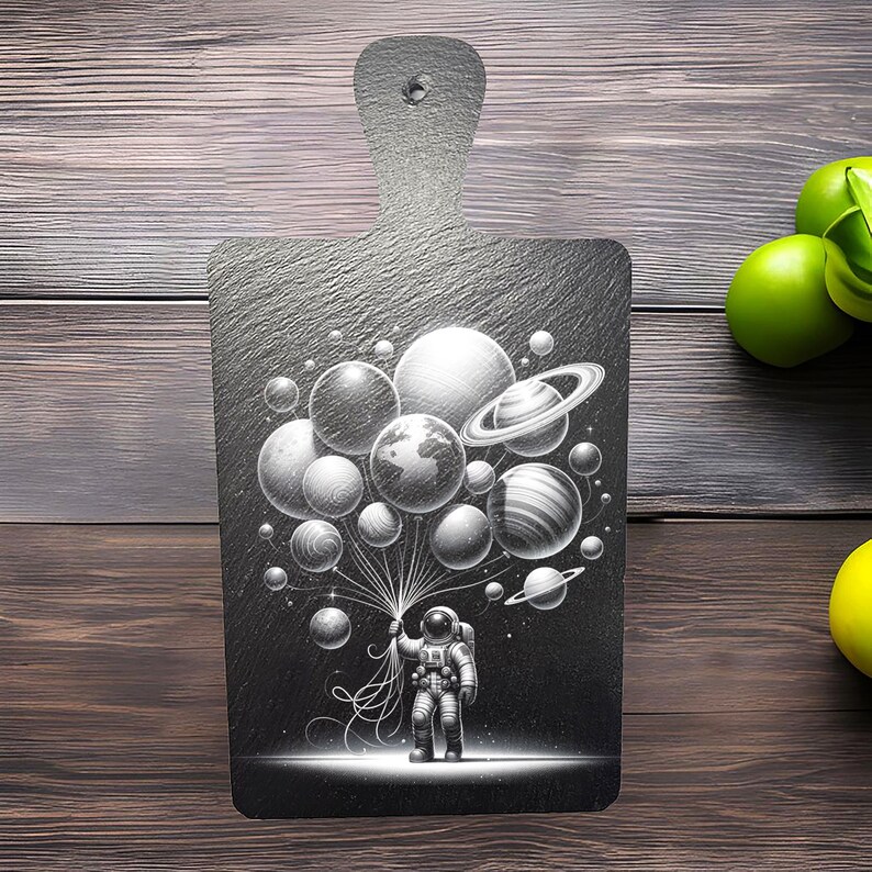 Astronaut Planet Balloons Laser Engraving PNG File - Etsy