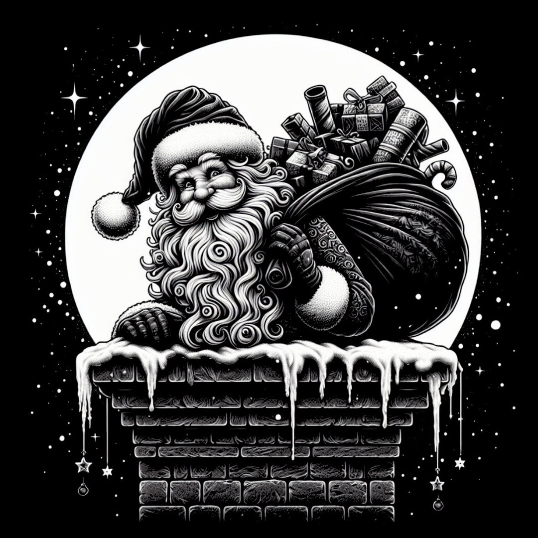 Santa Clause 4, Laser PNG, Slate Engraving, Laser File, Coaster Etching ...