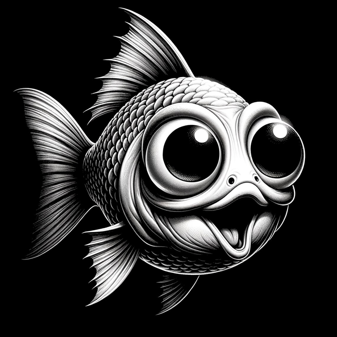 Happy Fish, Slate Engraving, Laser File, Coaster Etching,american ...