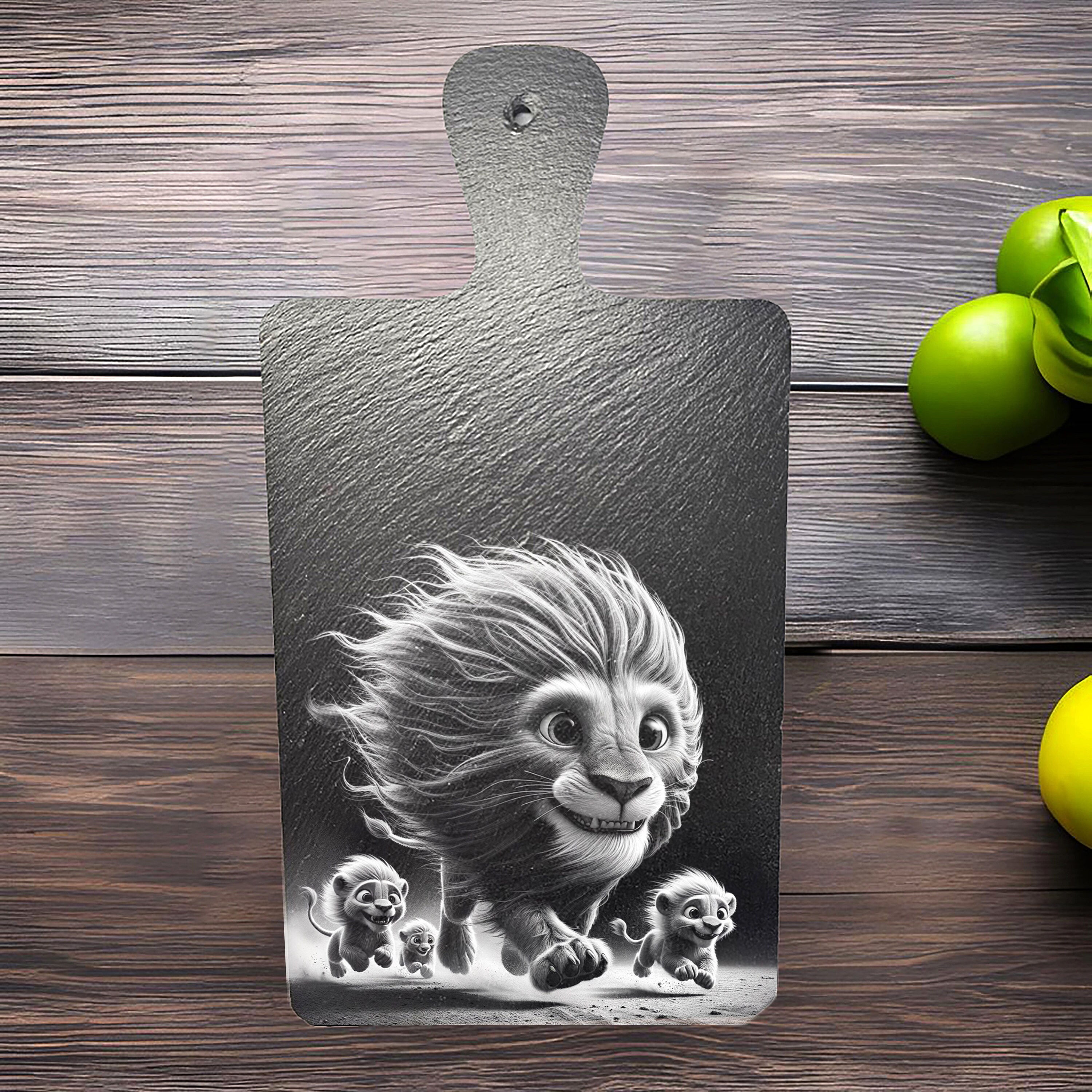 Lion 3 Family, Slate Engraving, Laser File, Coaster Etching, American ...