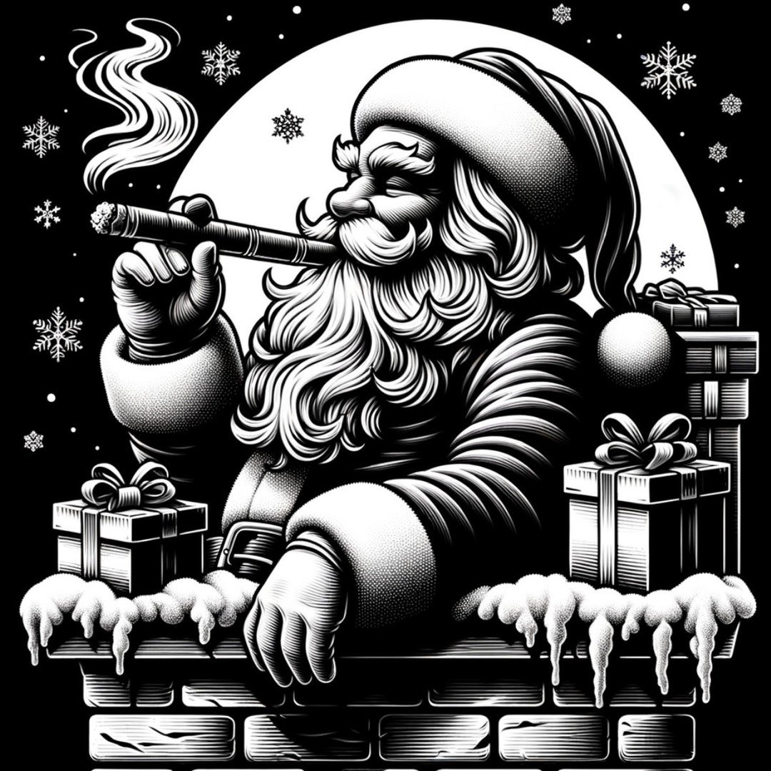 Santa Clause 26, Laser PNG, Slate Engraving, Laser File, Coaster ...