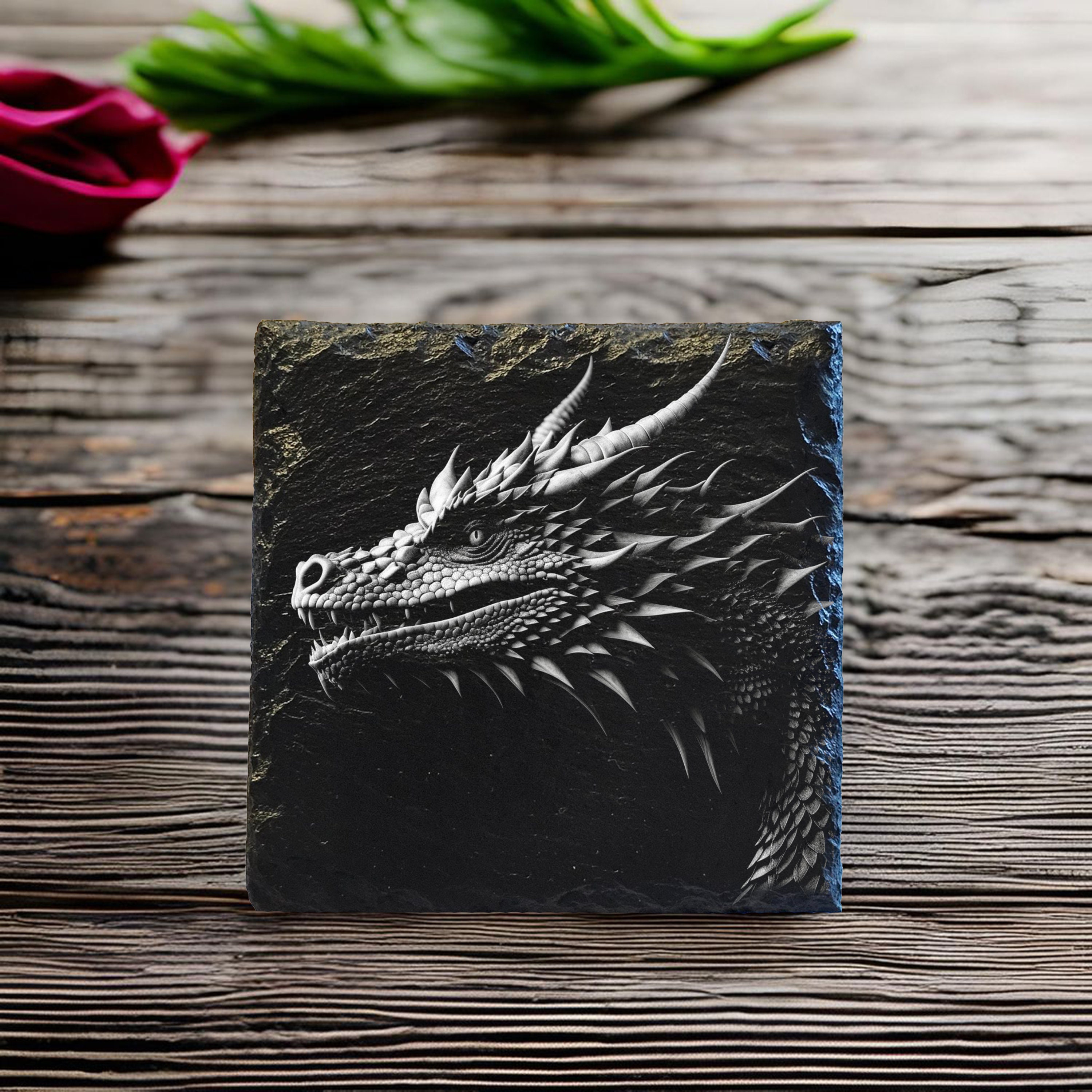 Dragon, Slate Engraving, Laser File, Coaster Etching, American ...