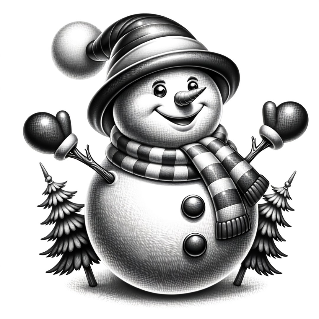 Snowman 8, Wood Engraving, Laser File, Coaster Etching, Lightburn, Glow ...