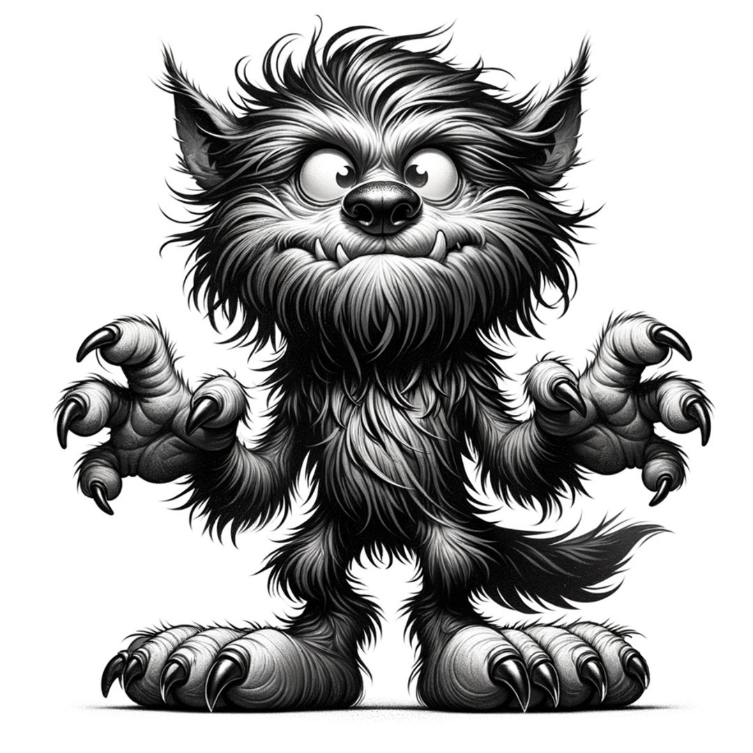 Werewolf 3, Wood Engraving, Laser File, Coaster Etching, Lightburn ...