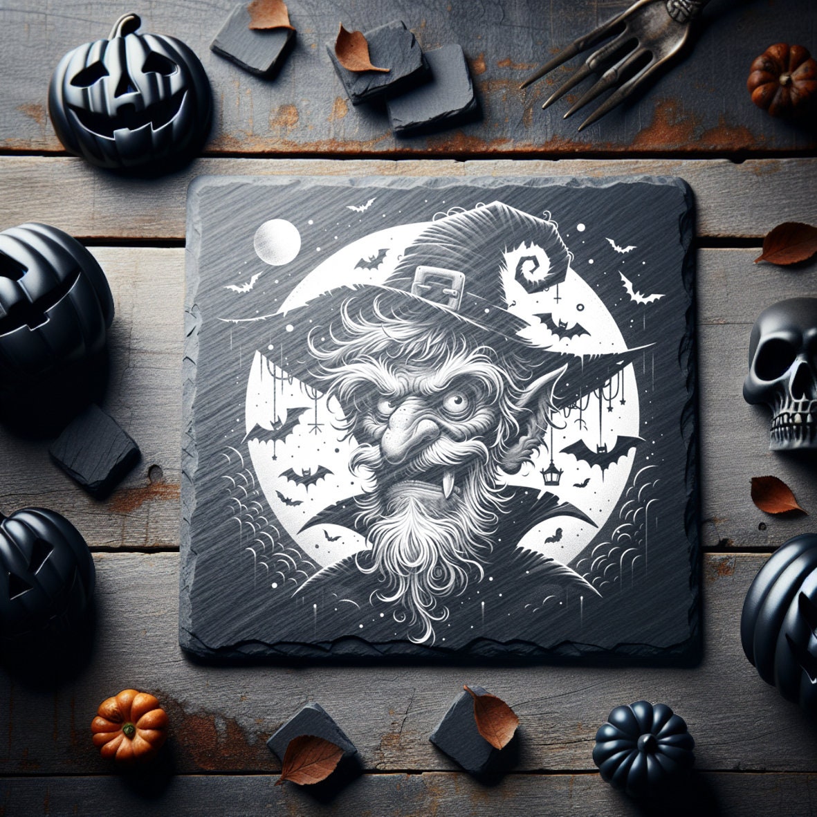Vampire 1, Laser PNG, Slate Engraving, Laser File, Coaster Etching ...