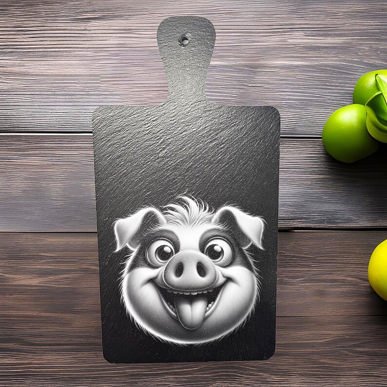 The Laughing Pig, Slate Engraving, Laser File, Coaster Etching ...