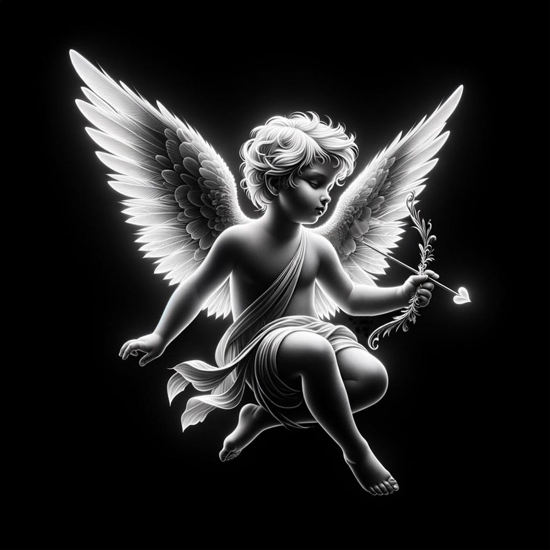 Cupid Laser Engraving PNG File, Slate Coaster Etching (digital Download ...