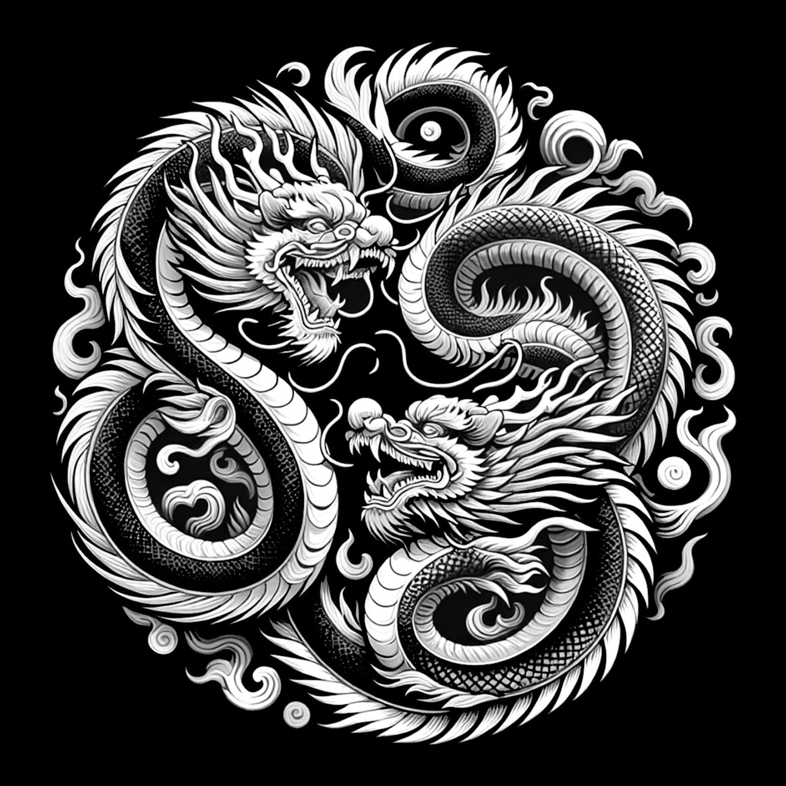 Chinese Dragon,slate Engraving, Laser File, Coaster Etching, American ...