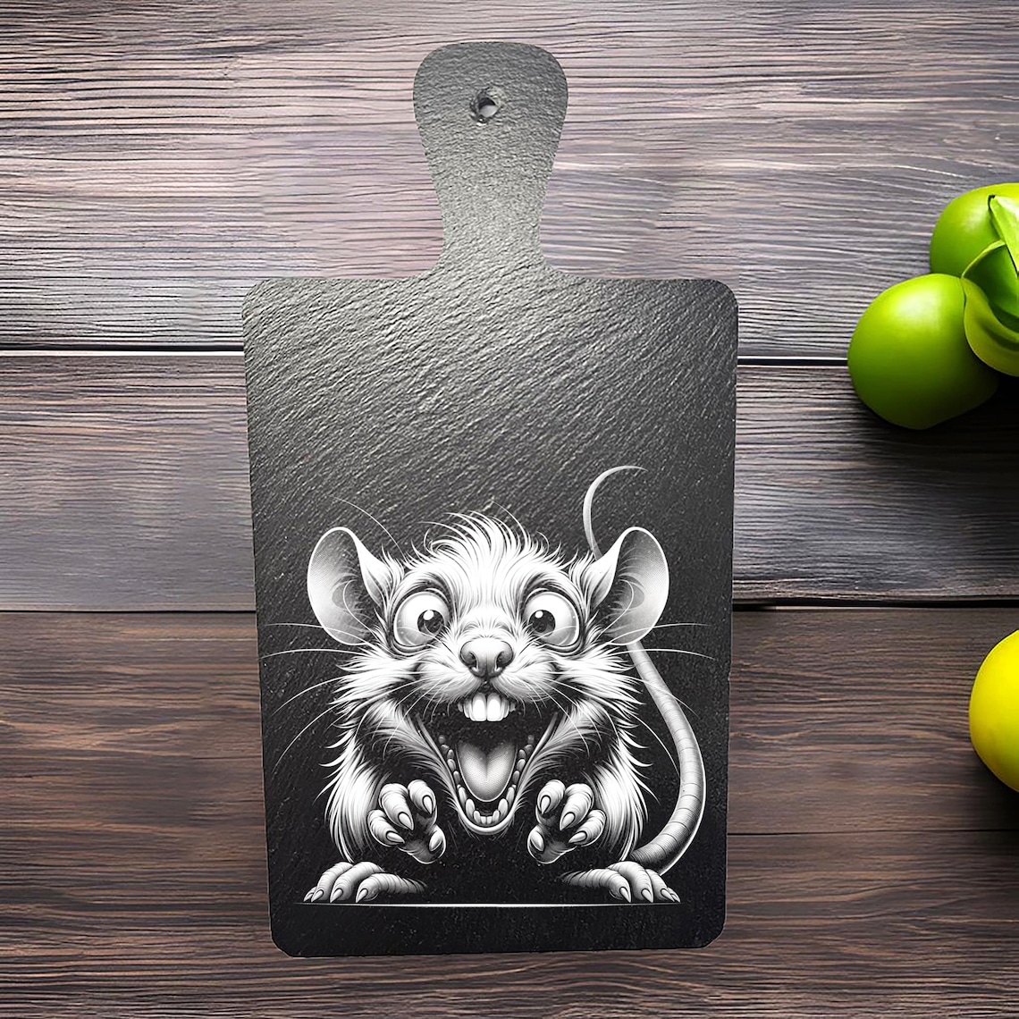 Crazy Rat, Slate Engraving, Laser File, Coaster Etching, American ...